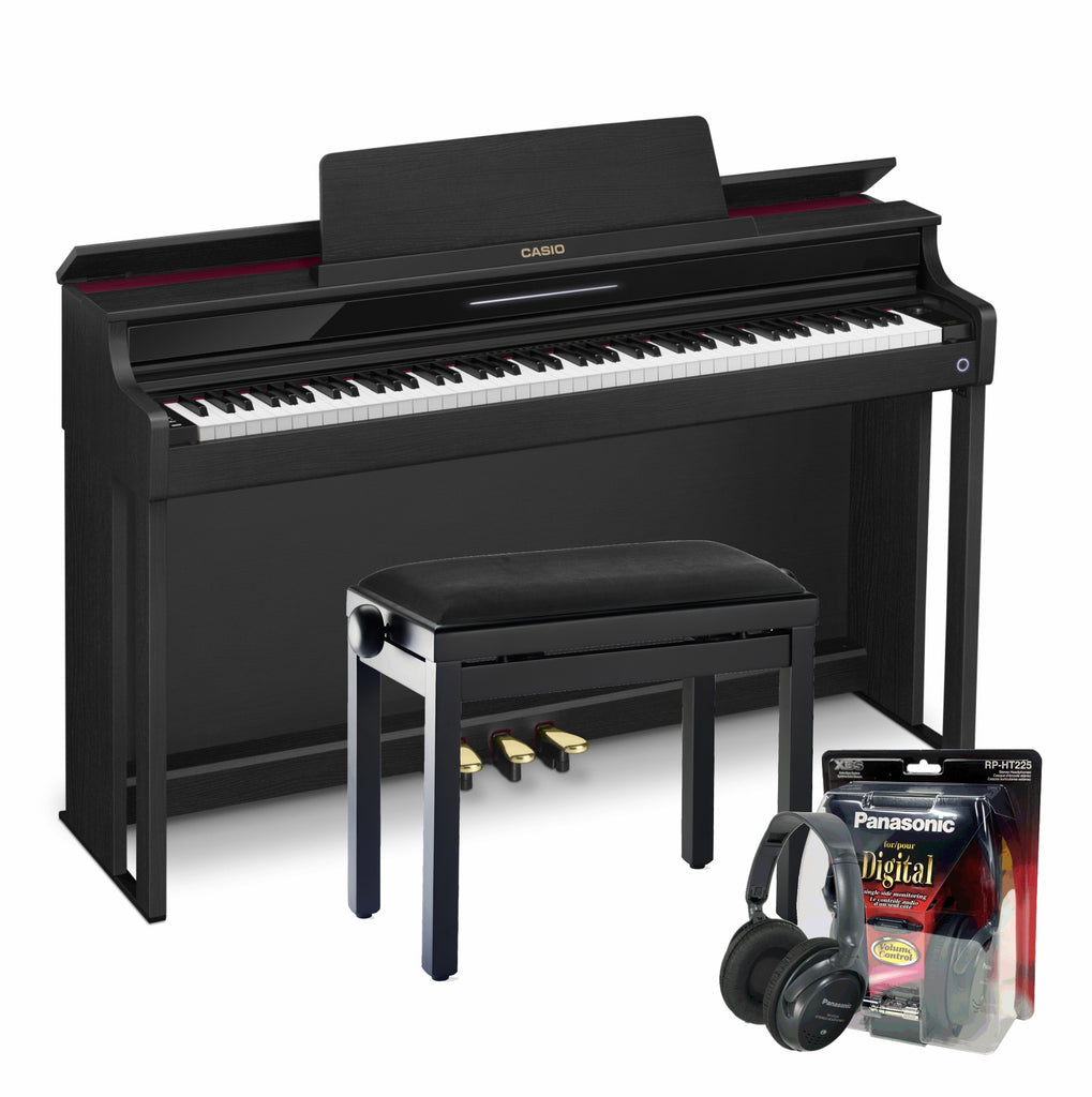 Casio AP550 Digital Piano Value Package; Black | Bonners Music