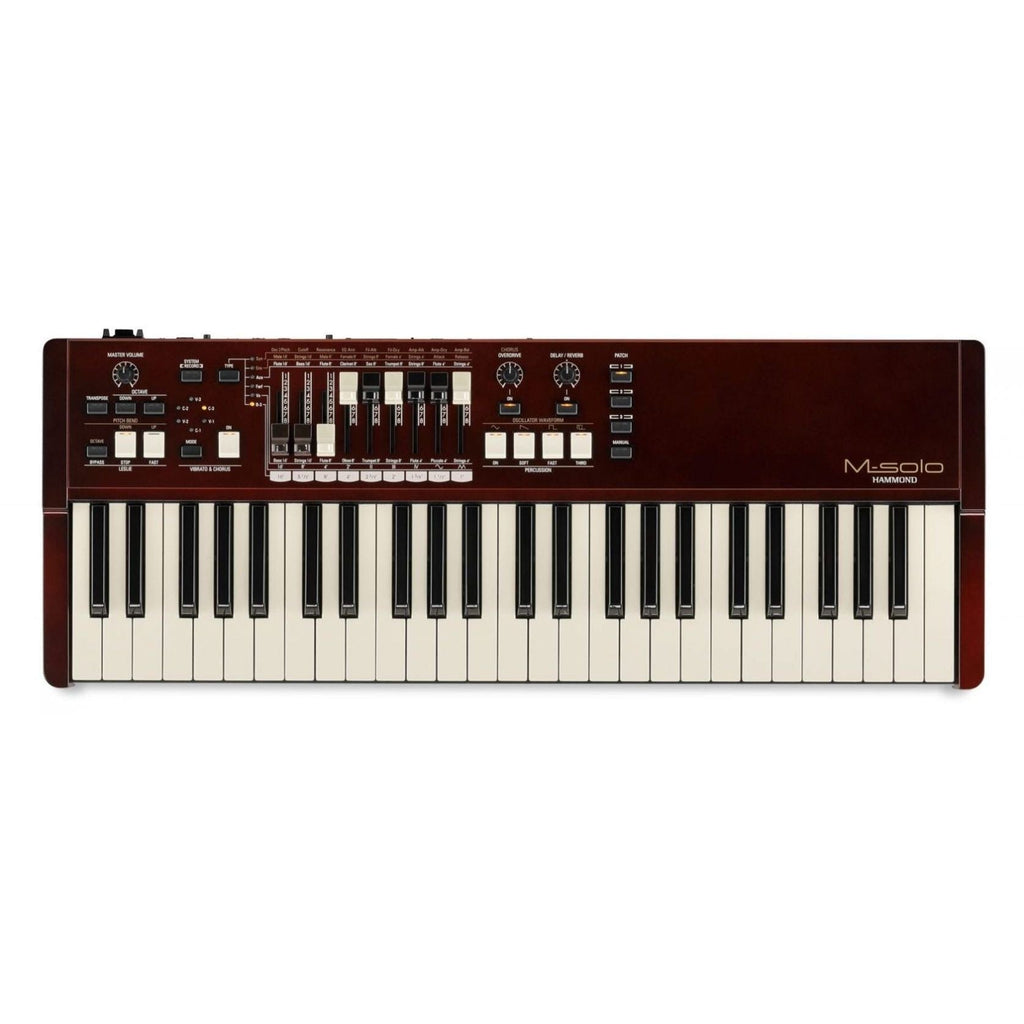 Hammond M-Solo 49 Key Performance Keyboard; Burgundy | Bonners Music