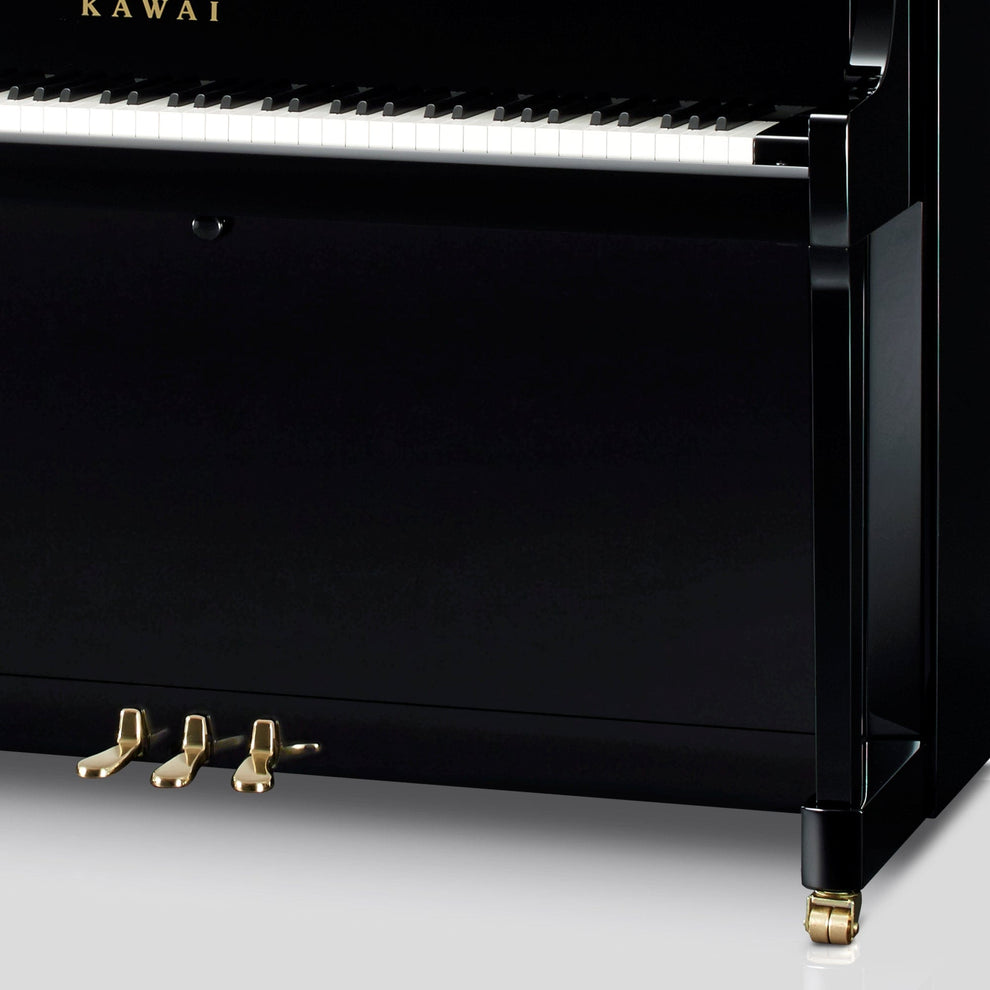 Kawai K800-AS Upright Piano; Polished Ebony | Bonners Music
